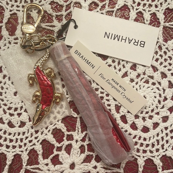 Brahmin | Accessories | Brahmin Croc Charm Tassel | Poshmark